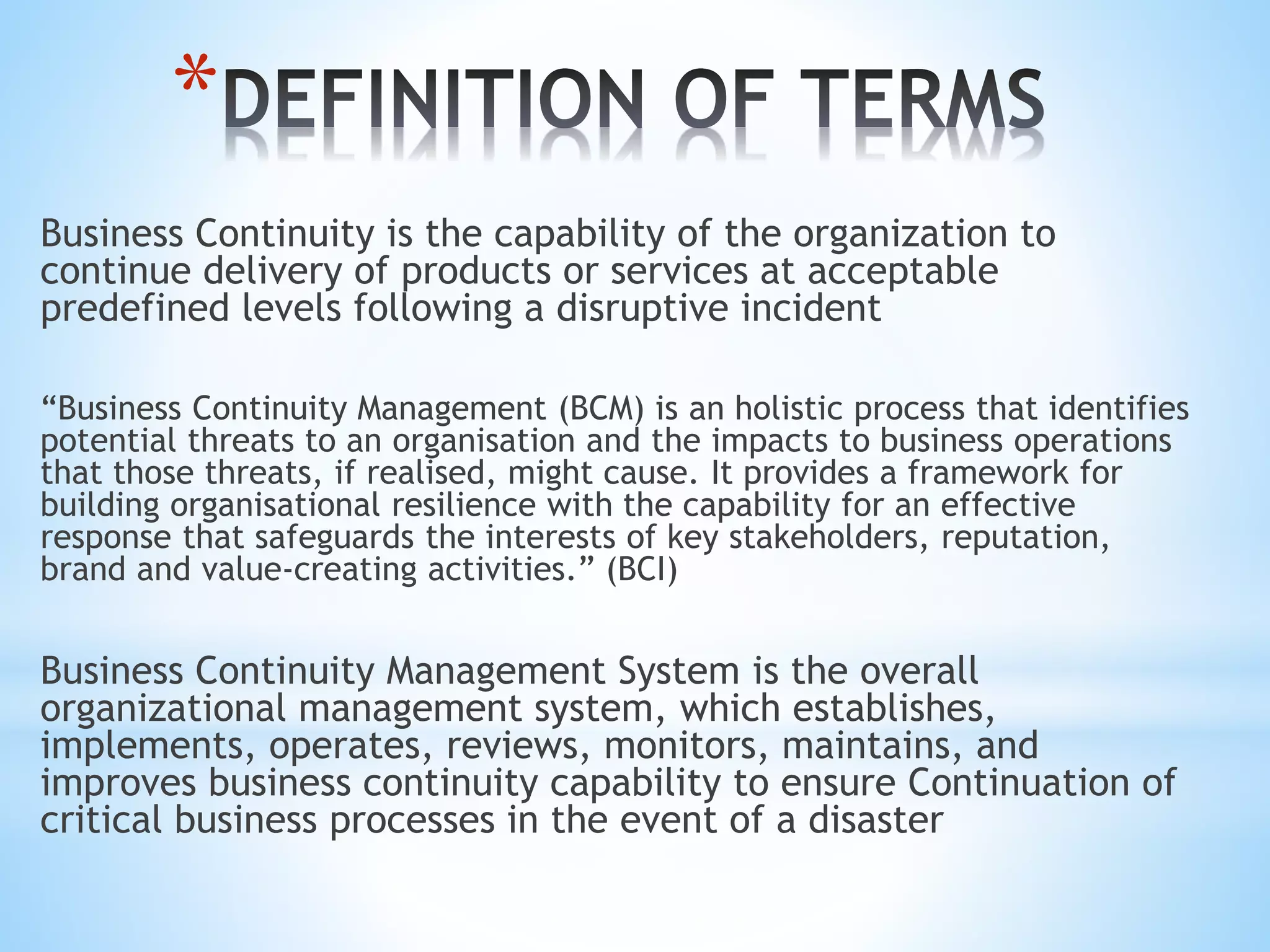 BCMS Presentation1 | PPSX