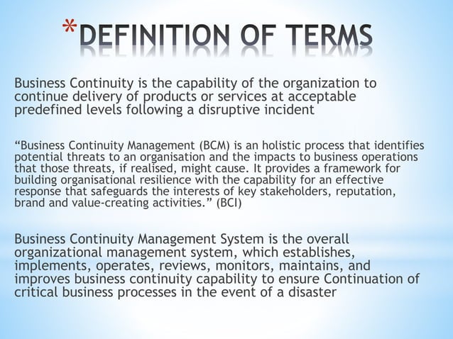 BCMS Presentation1 | PPSX