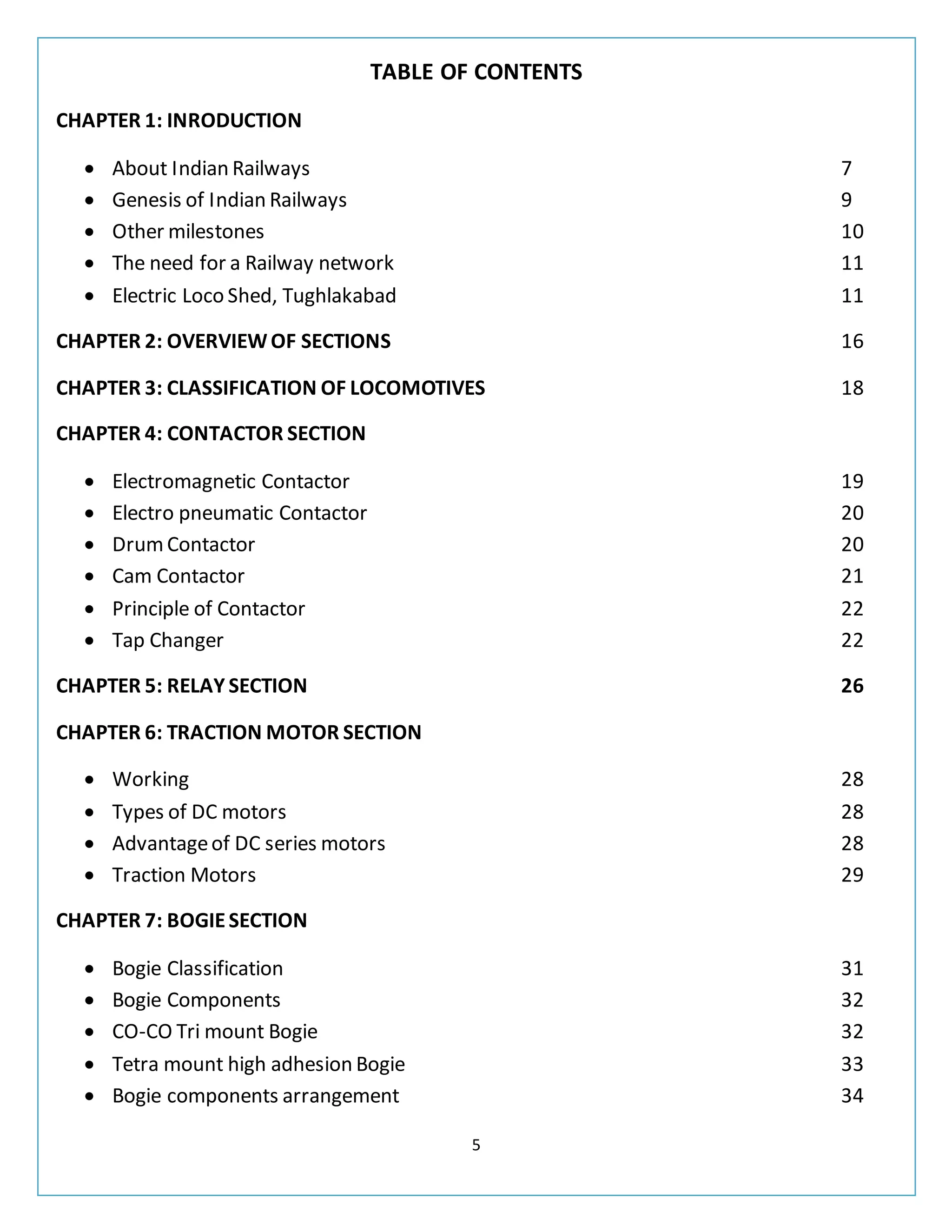 Electric Loco Shed, Tughlakabad, New Delhi | DOCX