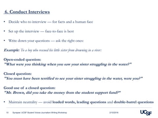 Journalism Writing Workshop | PPTX