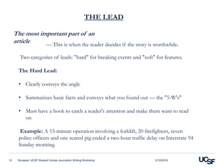 Journalism Writing Workshop | PPTX