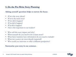 Journalism Writing Workshop | PPTX