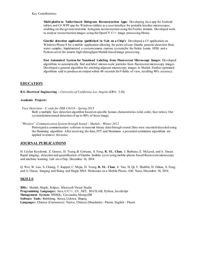 RaymondResume2015v5 | PDF