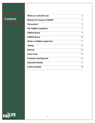 Pallite information pack for 2016 | PDF