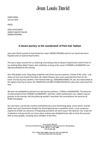 JLD press release completo | DOCX