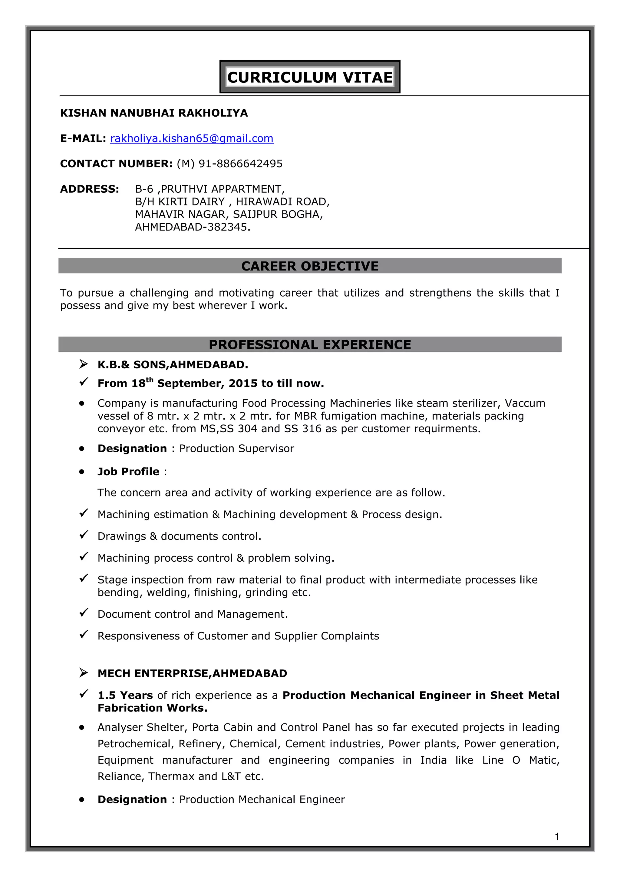 Resume3 | PDF