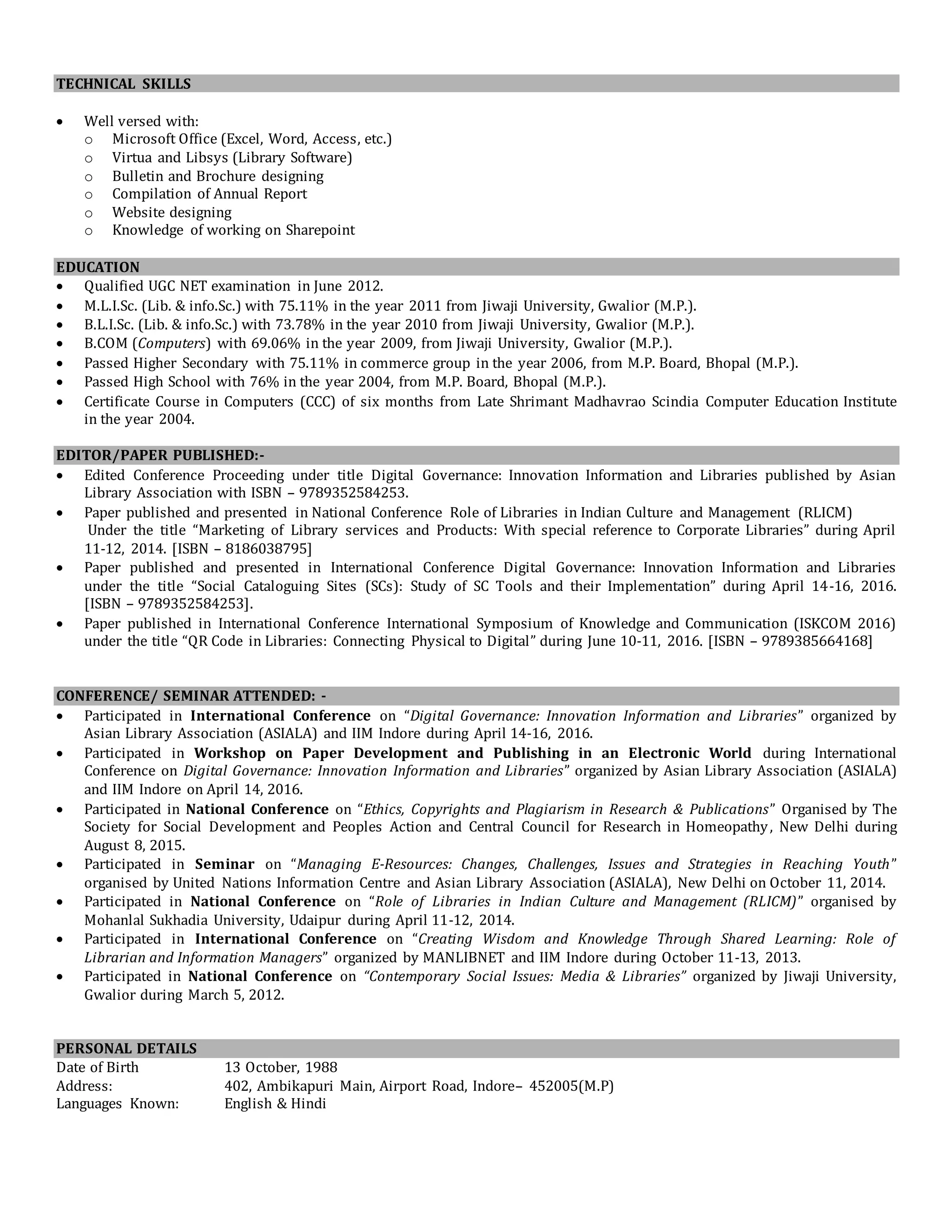 Sonal Garg Resume (1) | PDF