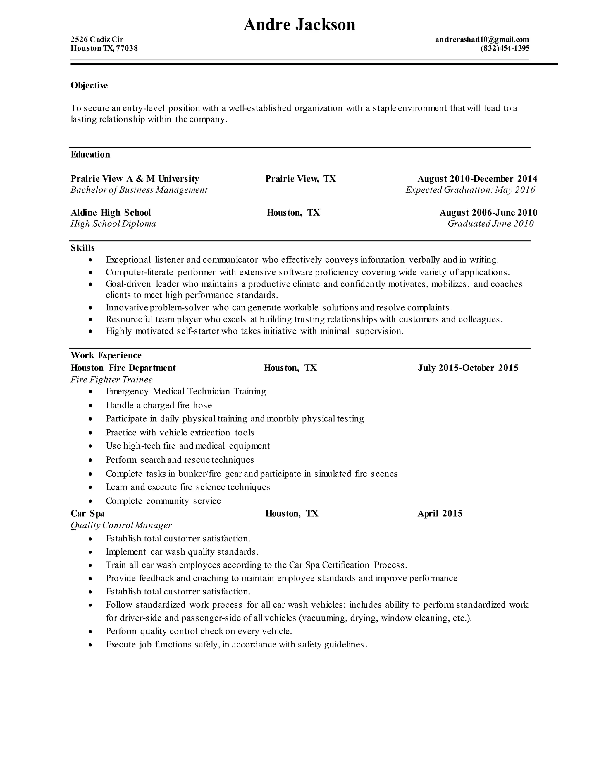 Andre Jackson Resume 2.0 | DOCX