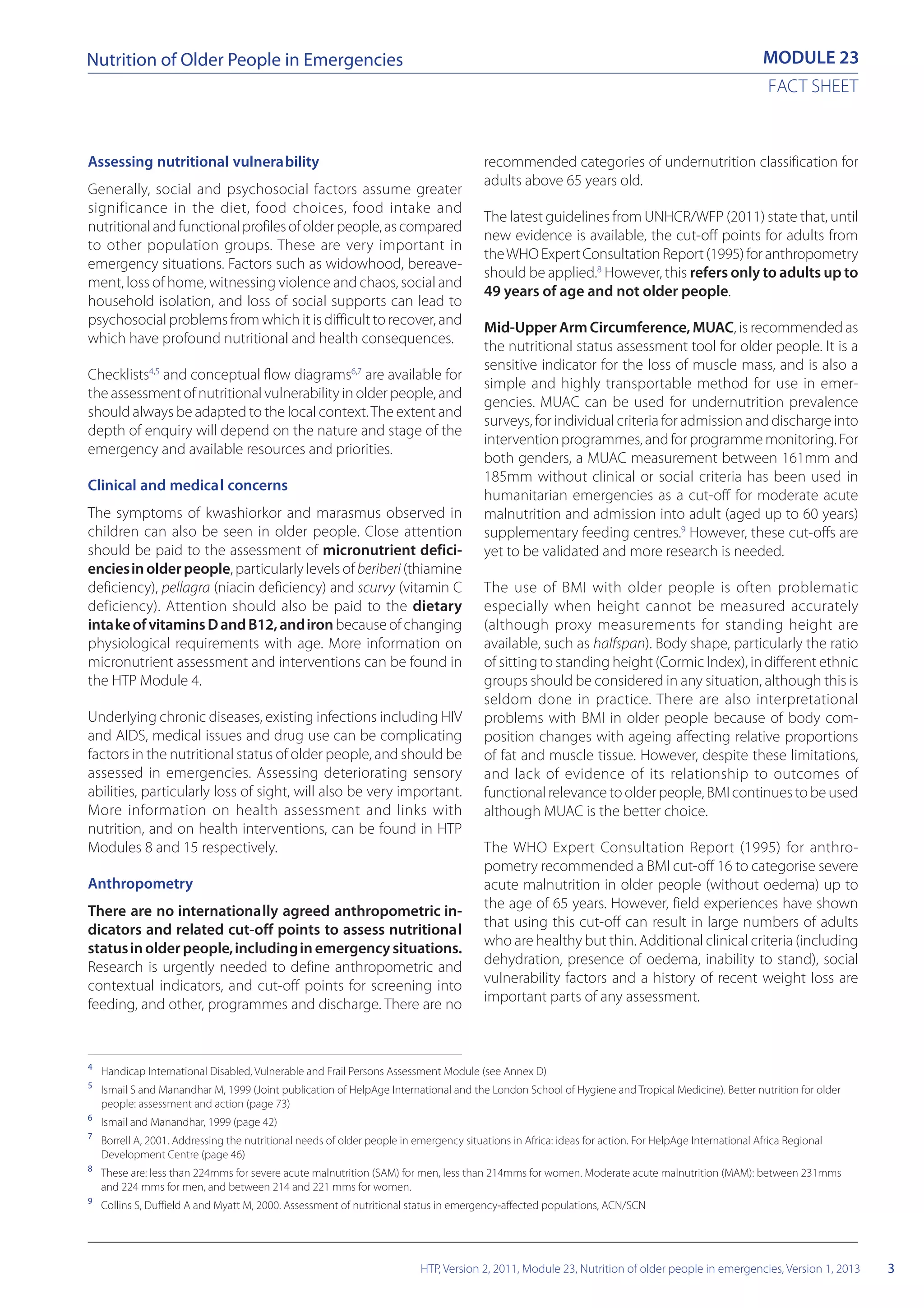 HTP-module-23-fact-sheet | PDF | Senior Health | Healthy Living