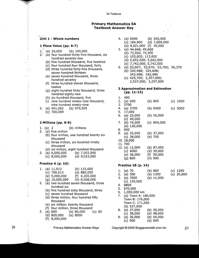 Singapore Math 5A Answer Keys PDF singapore-math-5a-answer-keys-pdf