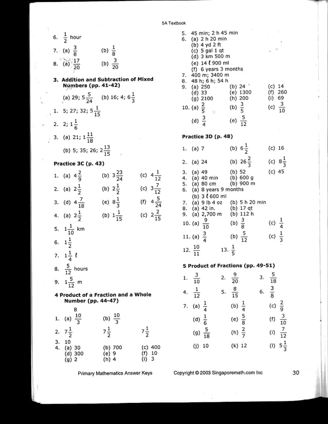 Singapore Math 5A Answer Keys PDF singapore-math-5a-answer-keys-pdf