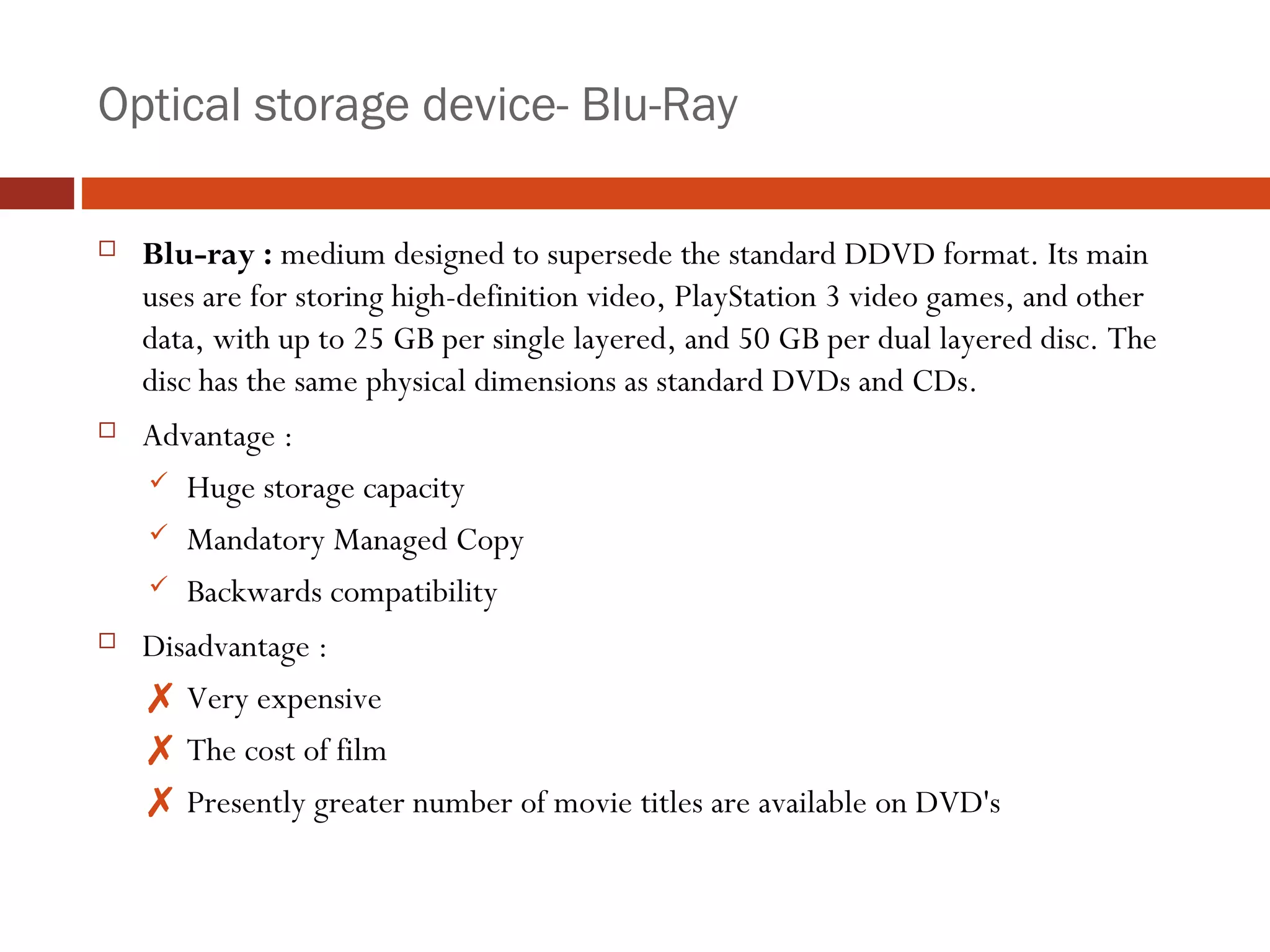 Presentation on storage device | PPT
