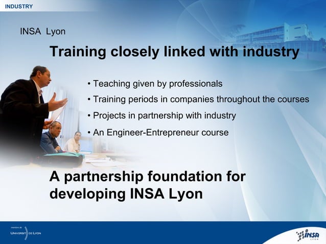 INSA de Lyon - Overview | PPT | Professional School | Postgraduate ...