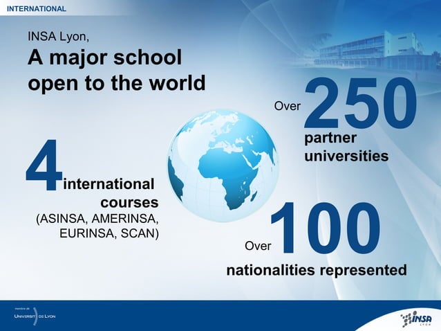 INSA de Lyon - Overview | PPT | Professional School | Postgraduate ...