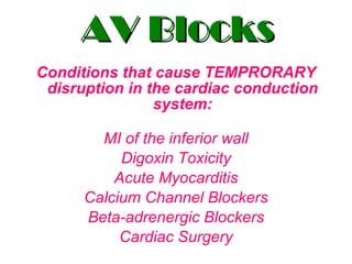 Atrioventricular Blocks - BMH/Tele | PPT | Heart and Cardiovascular ...