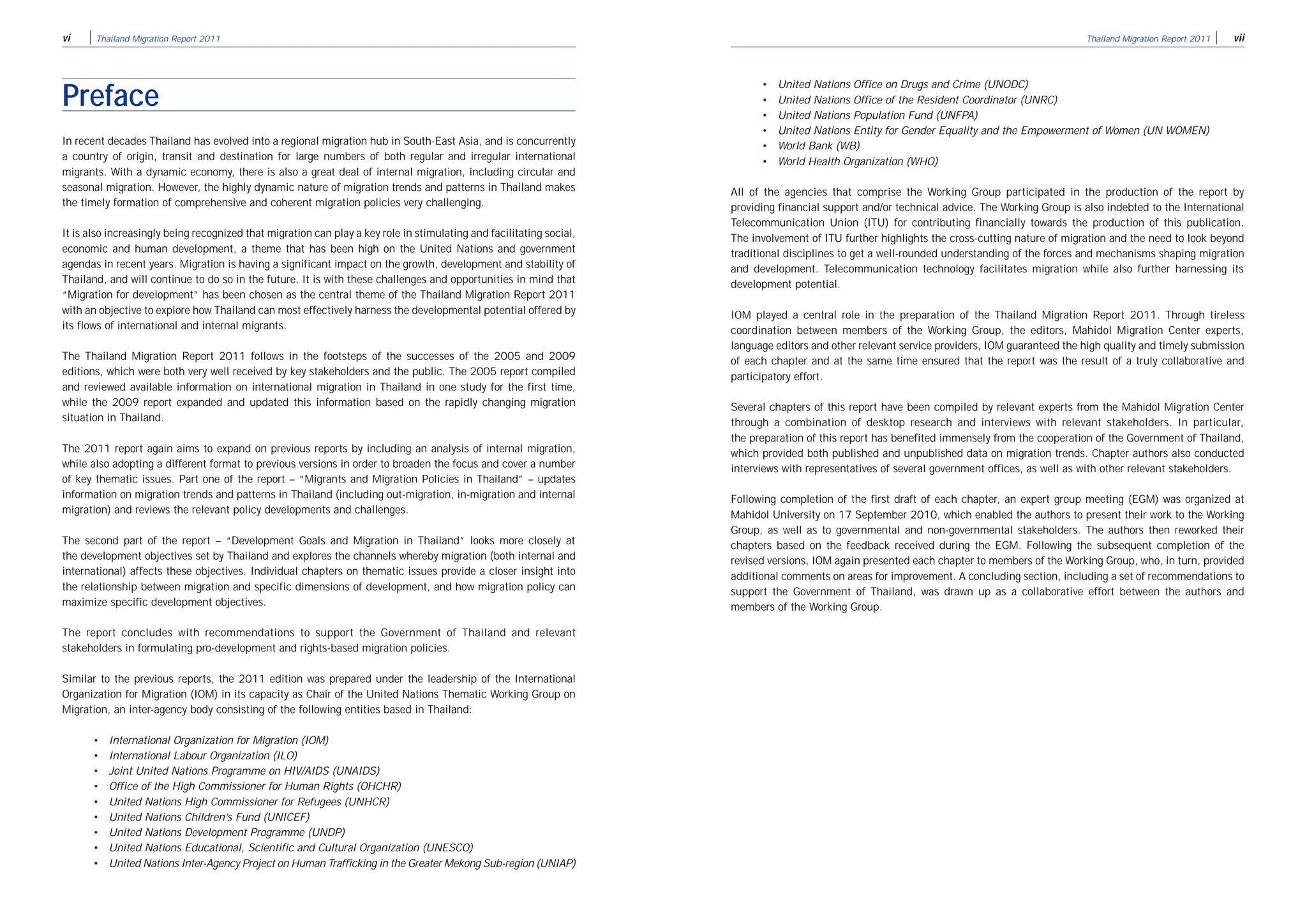 Thailand Migration Report 2011 | PDF