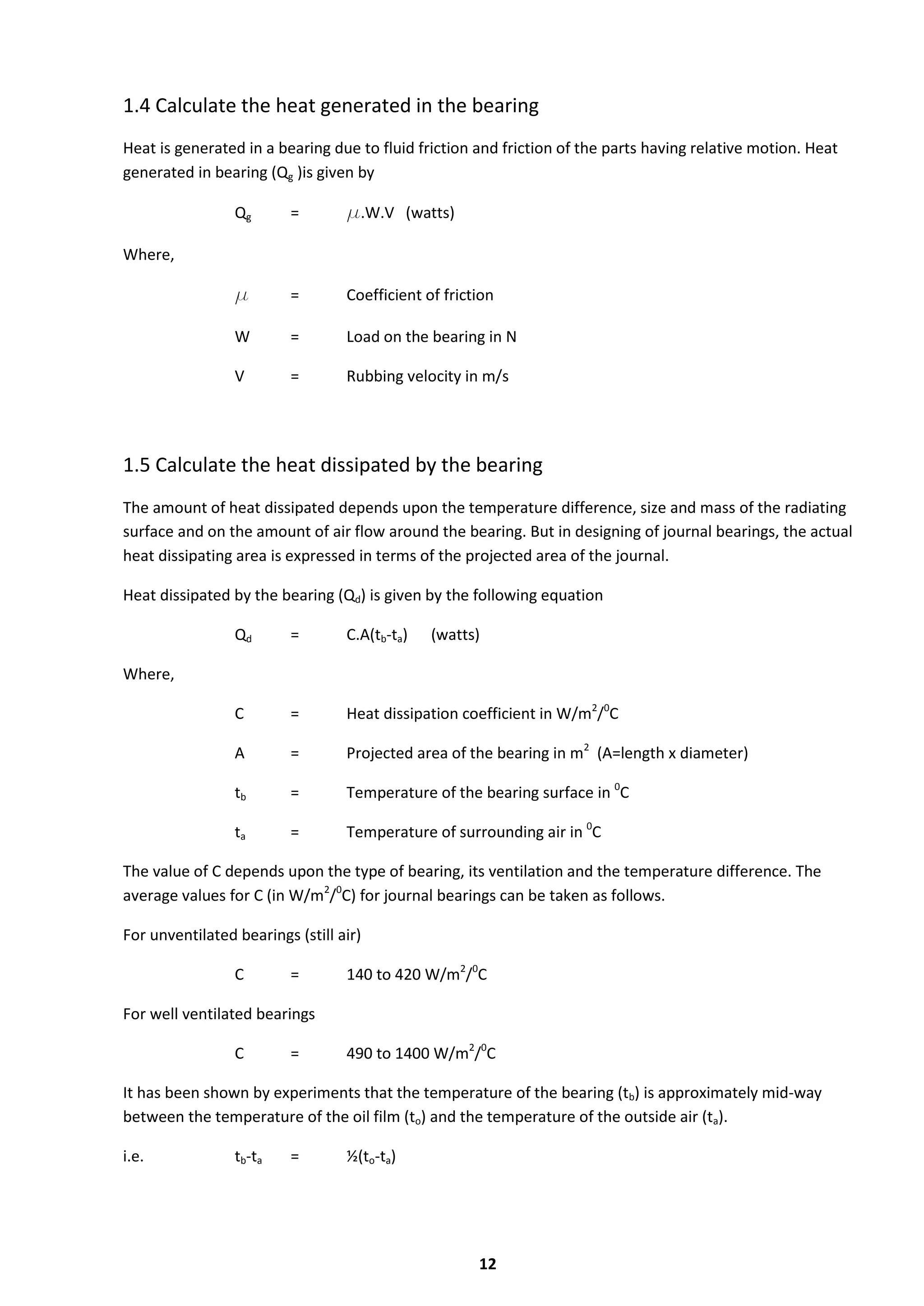 lecture notes on Bearings | PDF