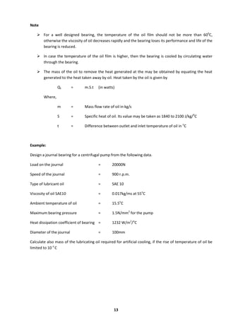 lecture notes on Bearings | PDF