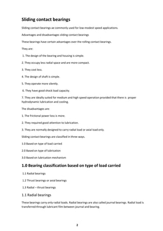 lecture notes on Bearings | PDF