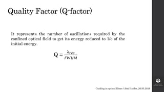 Optical fibers and Integrated optics | PPT