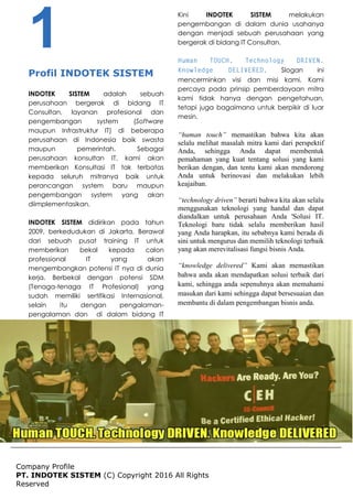 INDOTEK COMPANY PROFILE | PDF | Free download