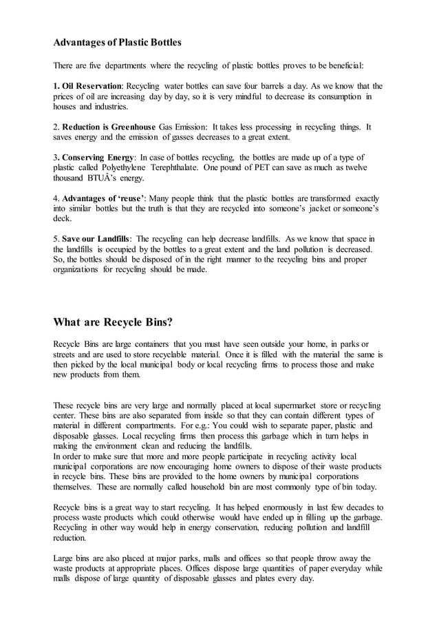 RECYCLING AS WASTE REDUCTION,TREND AND PROSPECTS | PDF