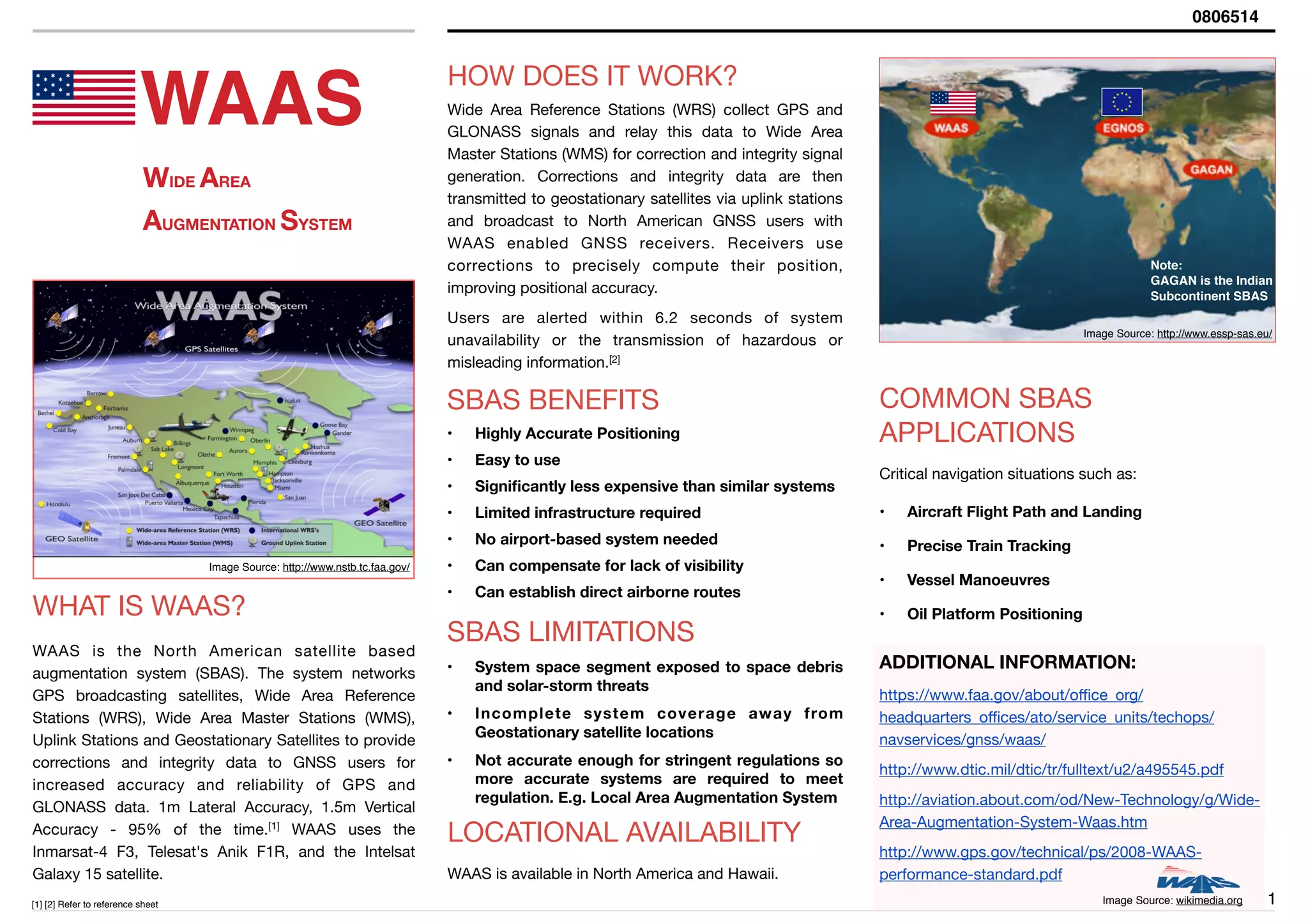 EGNOS and WAAS Factsheet | PDF