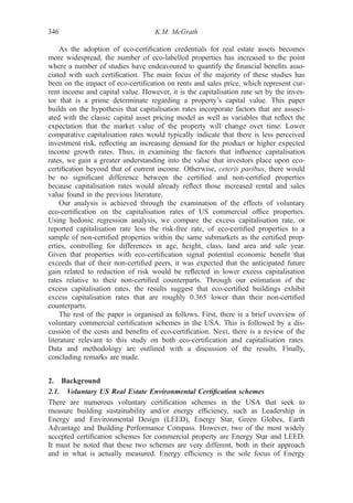 Cap Rates Paper | PDF