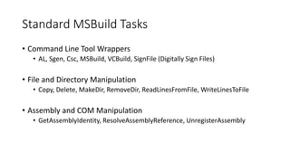 MSBuild Concepts | PPTX