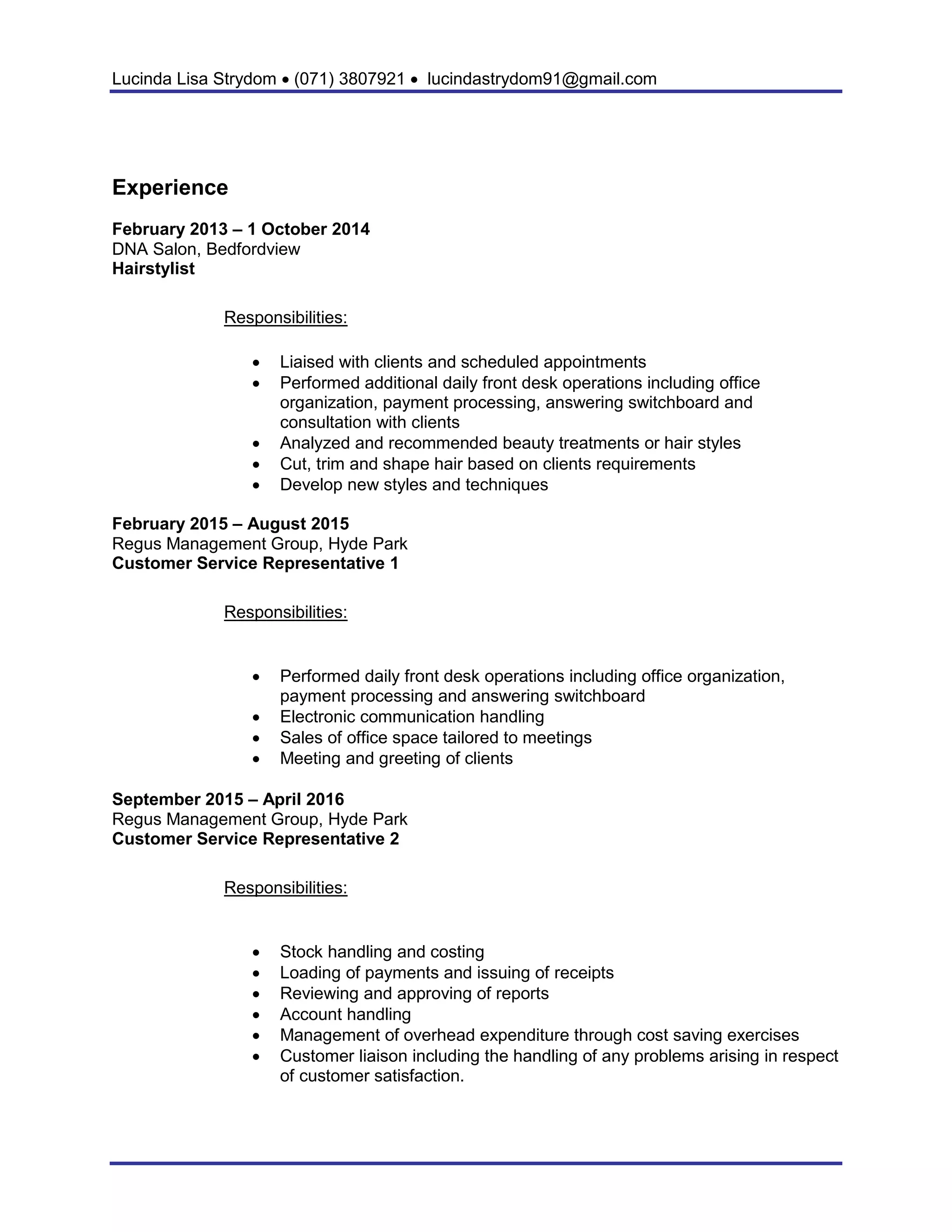 Lucinda_Strydom_CV3 (1) | PDF