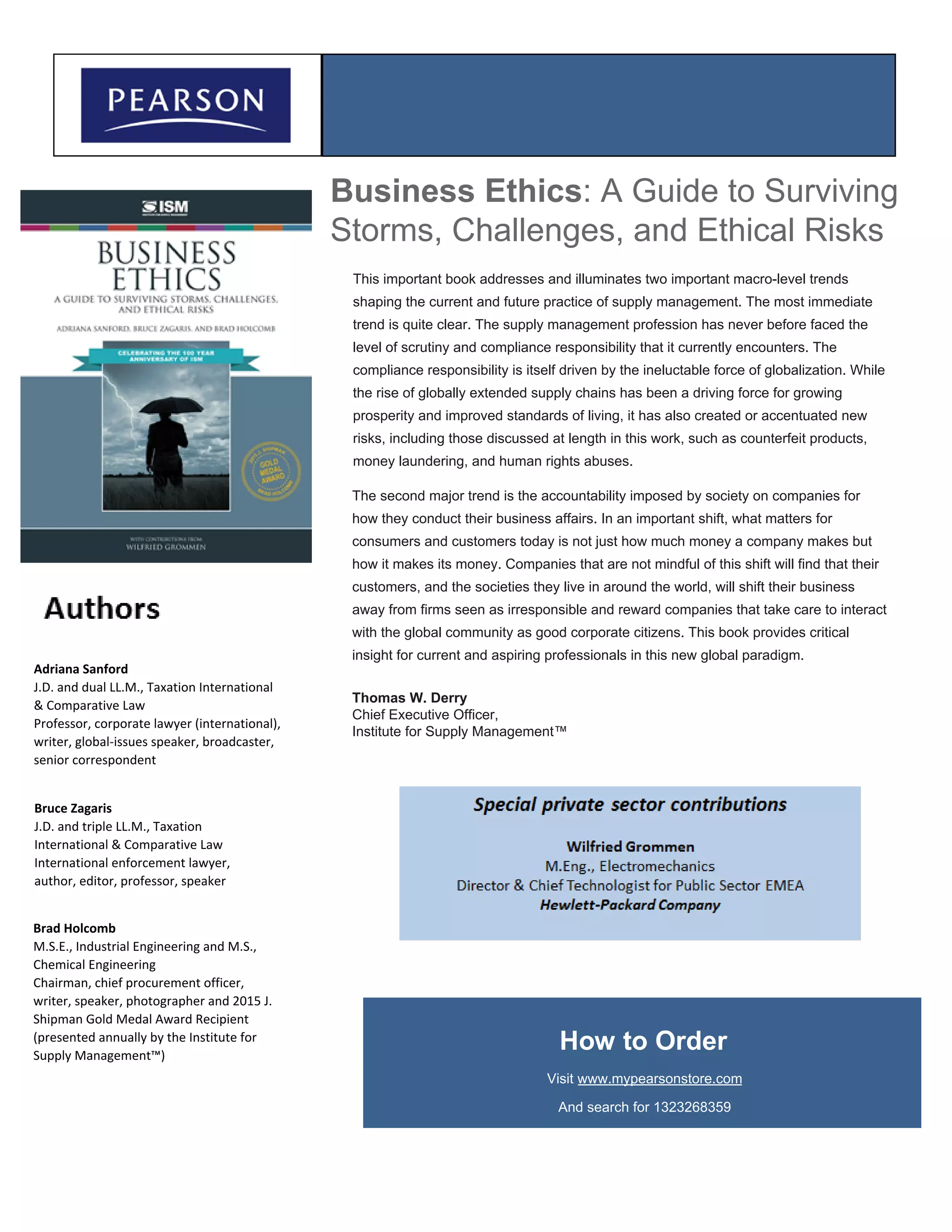 Business Ethics Brochure | PDF