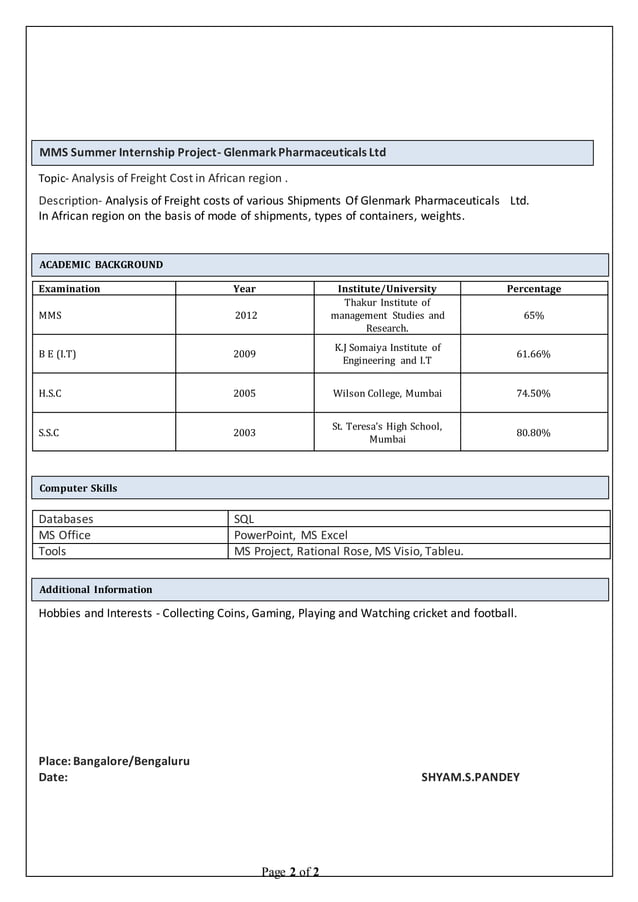 Shyam Pandey_Resume_SCM | DOCX