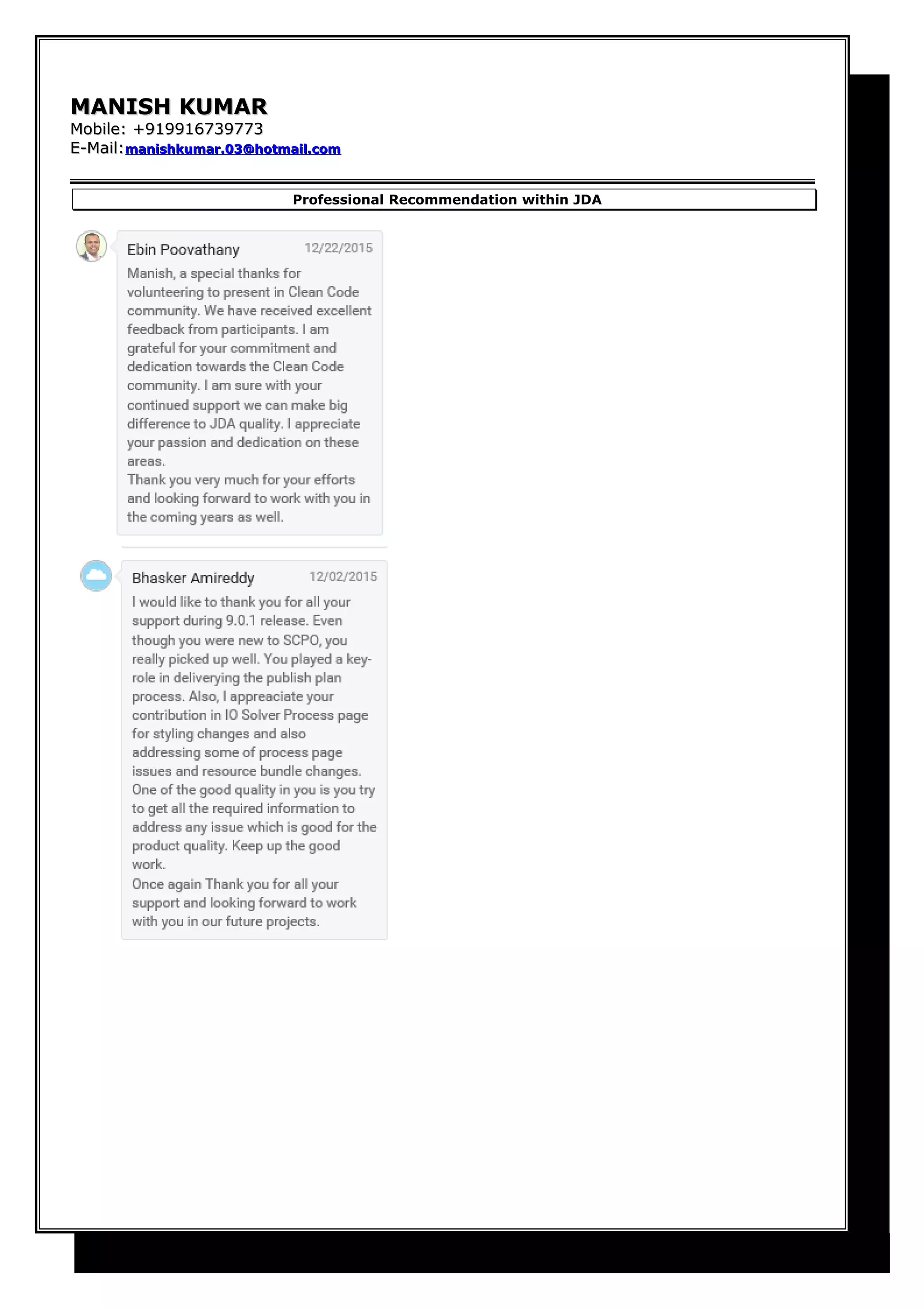 Recommendation Within JDA | DOC