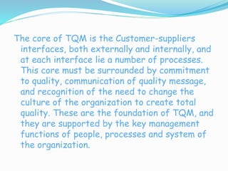 TOTAL QUALITY MANAGEMENT presentation | PPTX