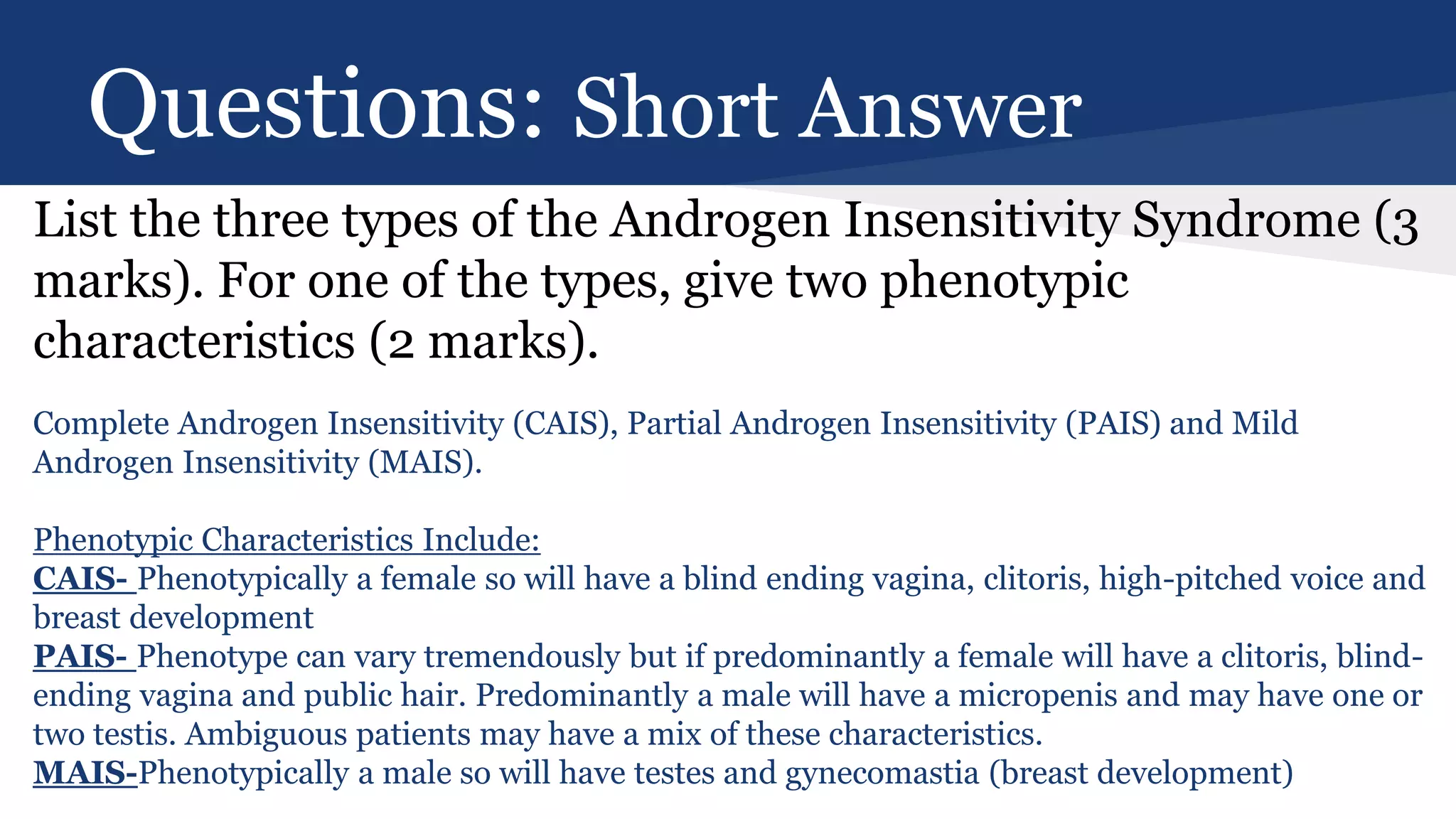 Androgen Insensitivity | PPTX