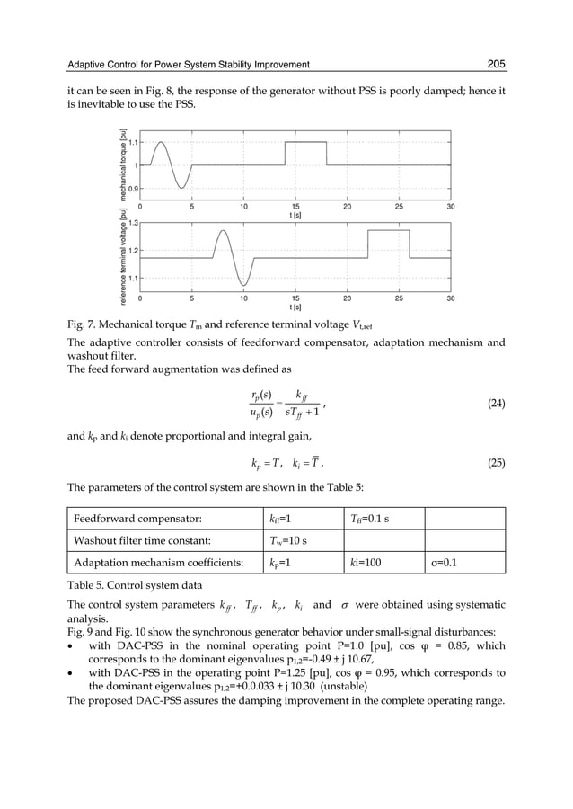 5 adaptive control for power system stability improvement | PDF