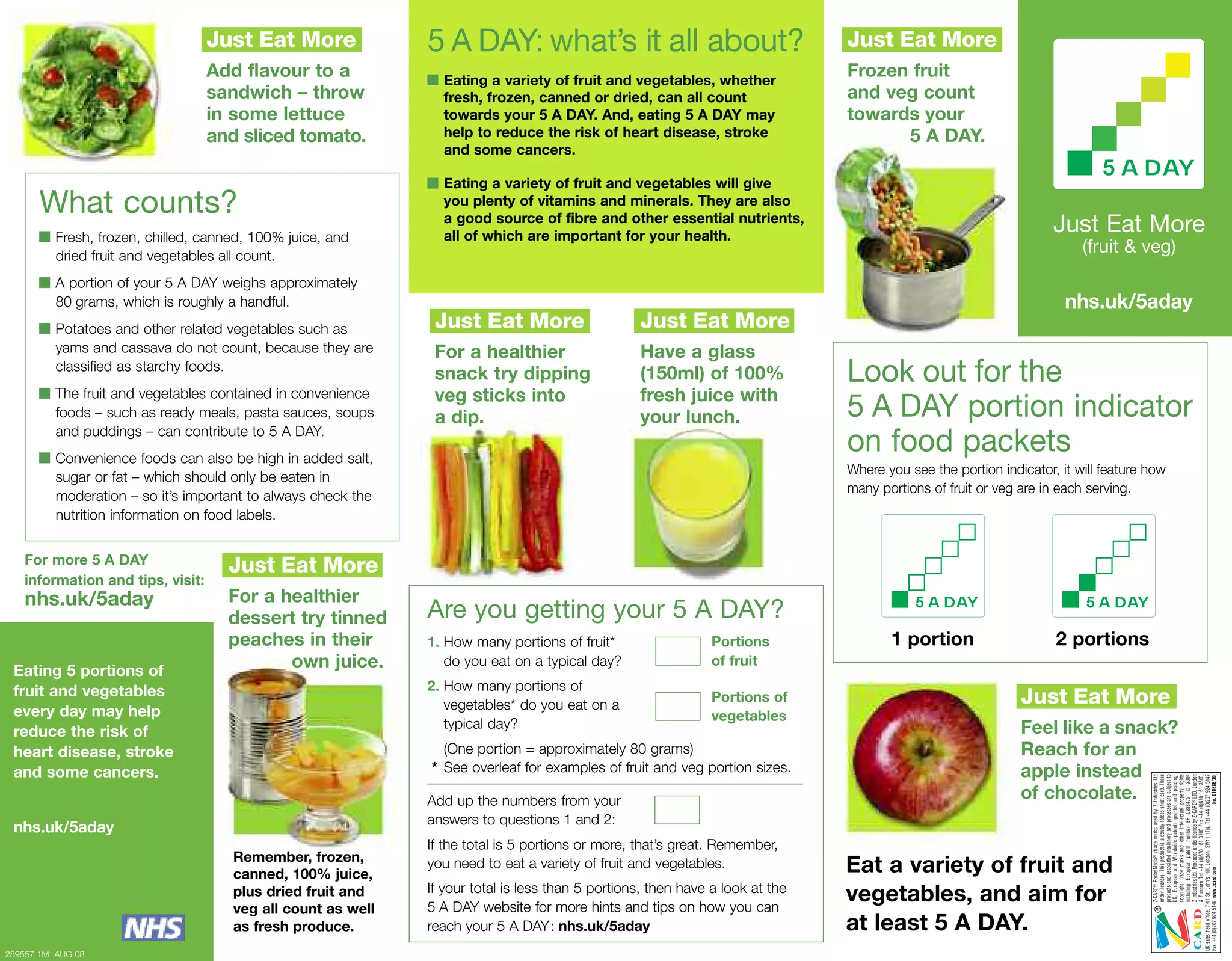 5 a day z card | PDF