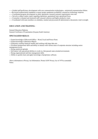 Padmoutie Singh Jiram Resume | DOC