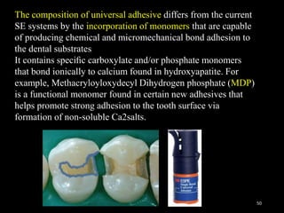 5 adhesion to dental tooth tissues 1 | PPTX