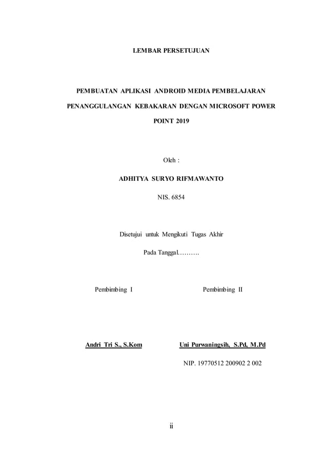 TA Laporan Prodistik adhitya suryor_xiimia4 19-20 | DOCX