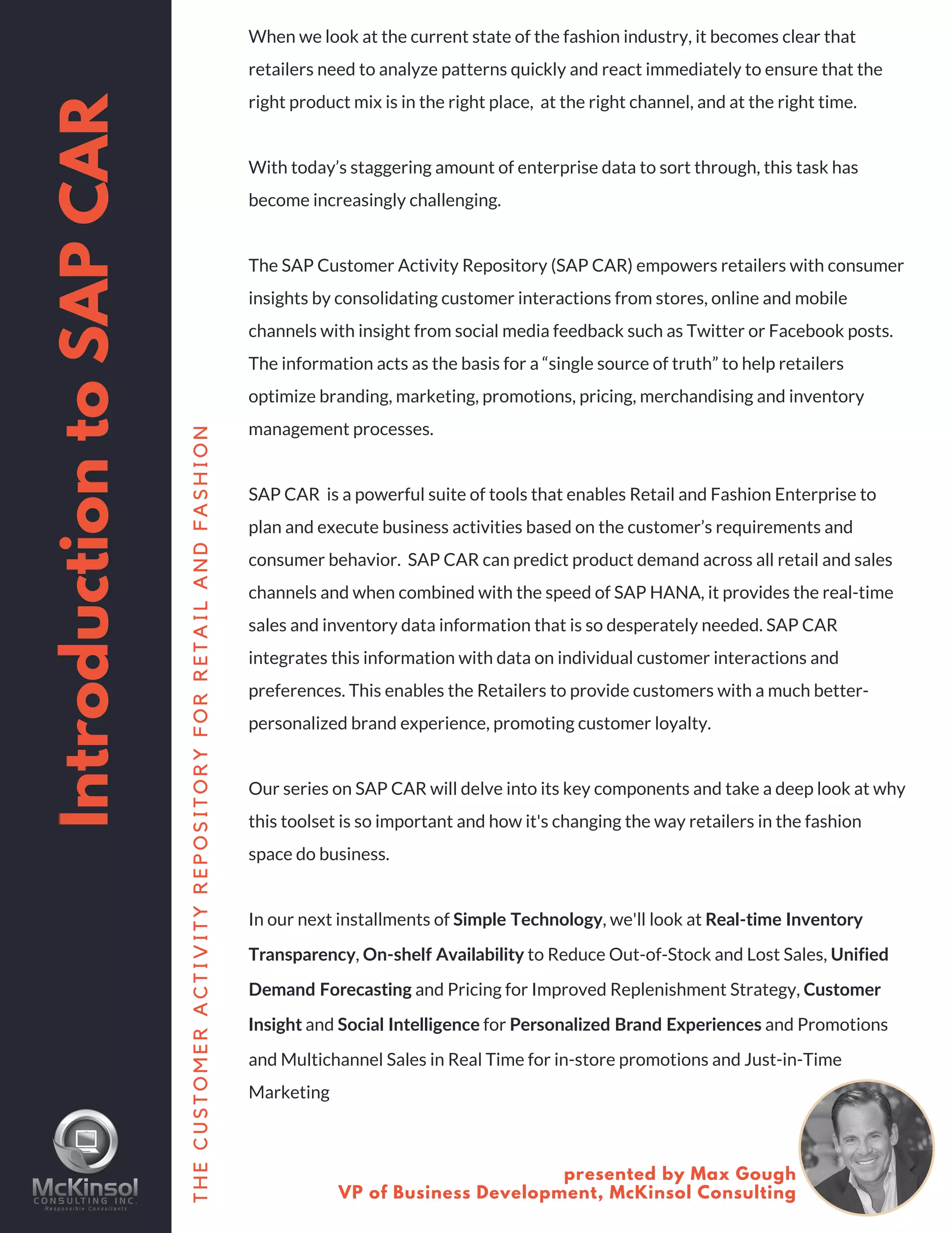 Intro to sap car | PDF