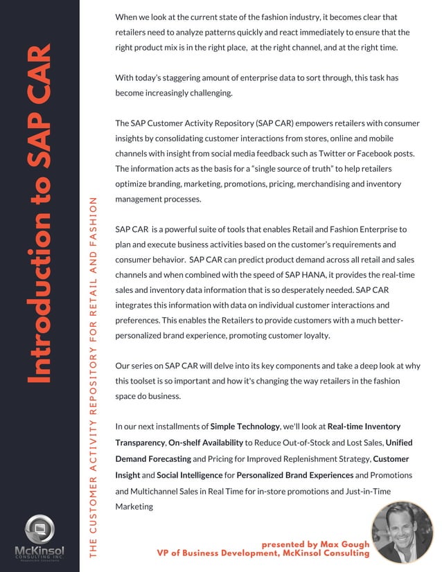 Intro to sap car | PDF