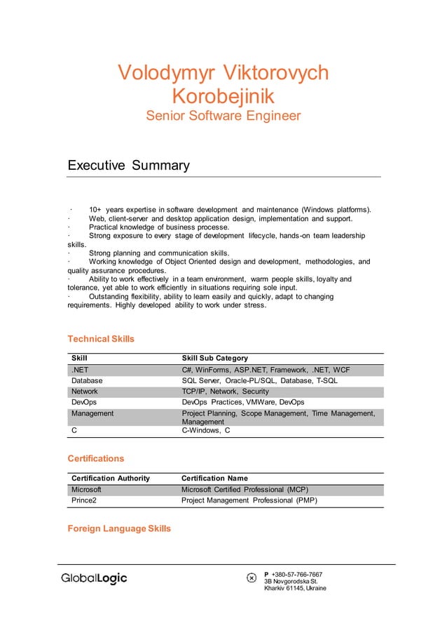 resume | DOCX | Databases | Computer Software and Applications