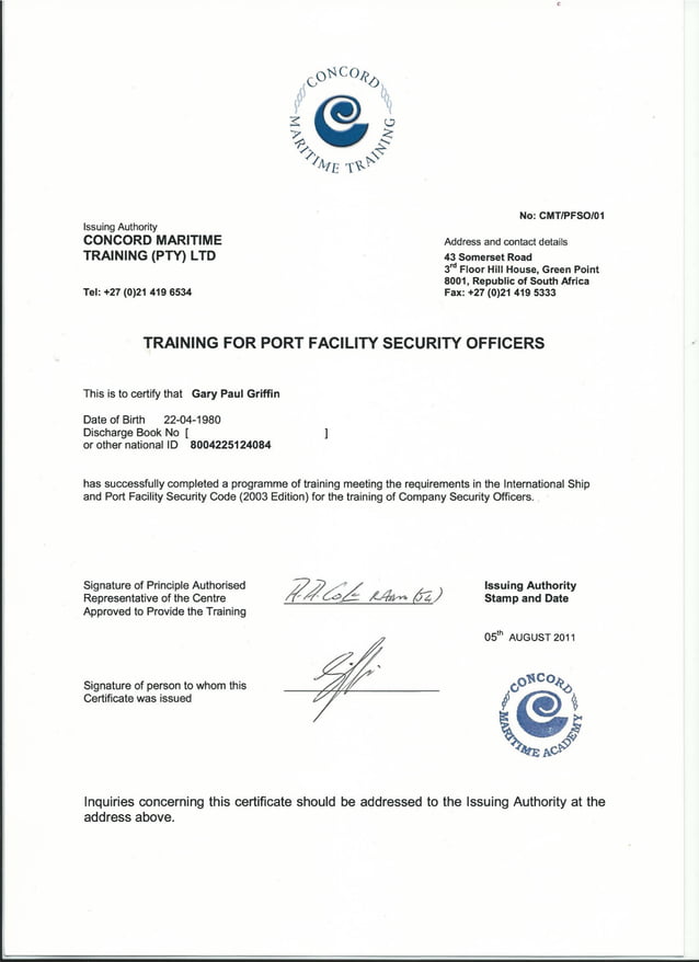 PFSO Gary Griffin | PDF