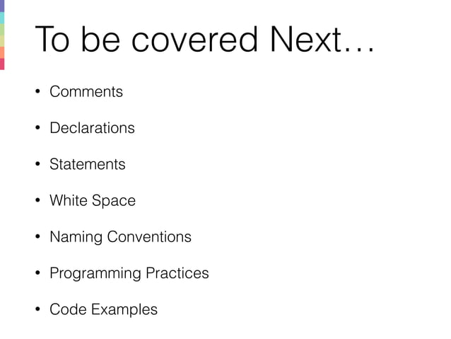 1. Coding Conventions [Part 1] | PDF | Programming Languages | Computing