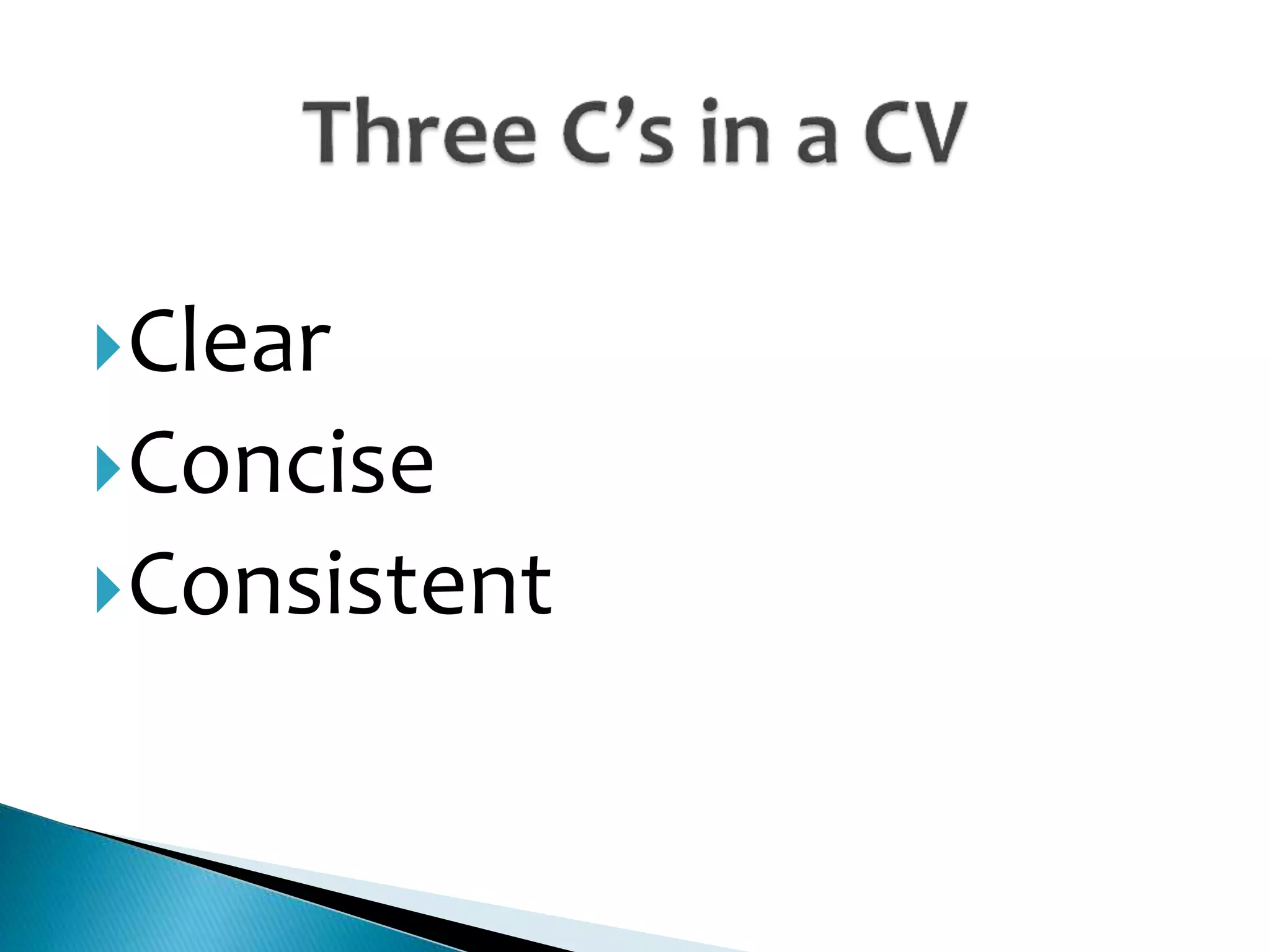 Developing a Curriculum Vitae | PPTX