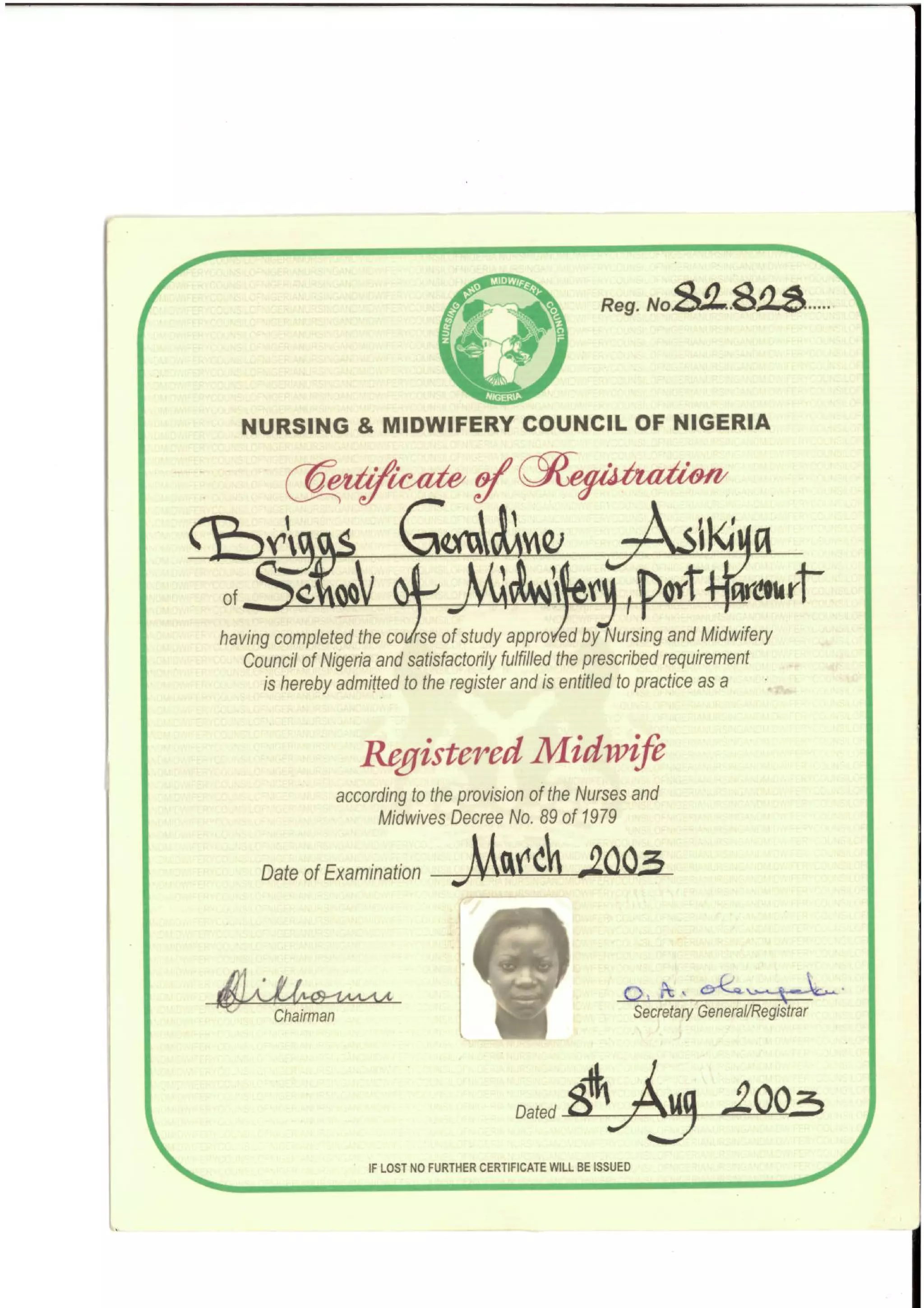 midwifery certificate | PDF