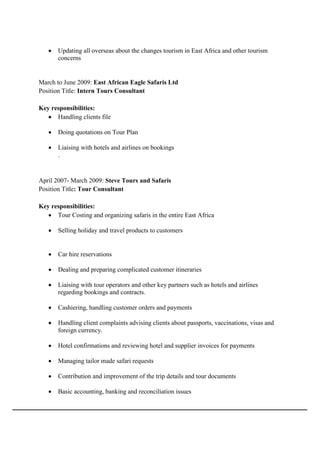 CHARLES MURIUKI CV | PDF