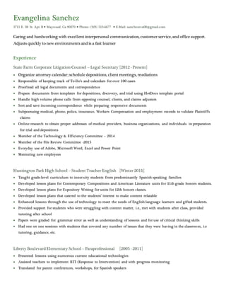 Proffresional Resume 2016 | PDF