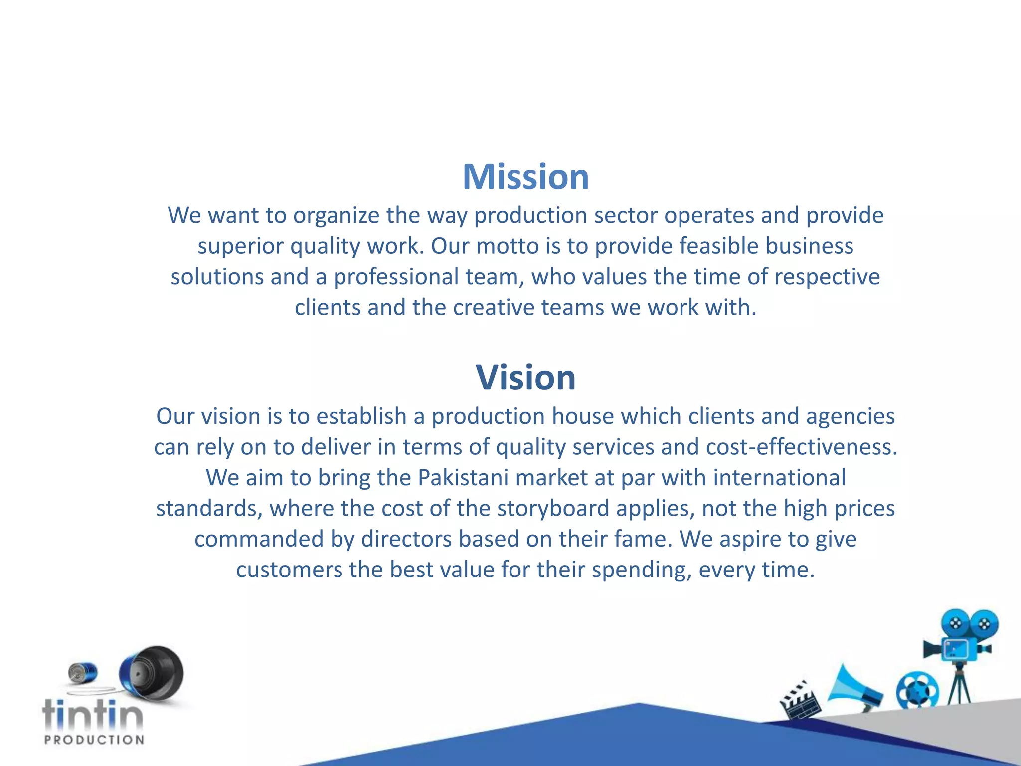 Tin Tin Production - Profile | PPT